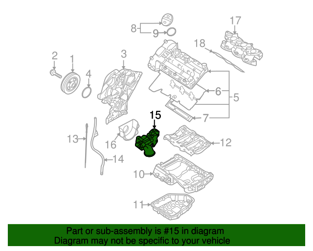 21310-3C300 - Oil Pump 2006-2010 Kia | Kia.Parts Store