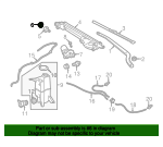 1996-2022 Toyota Wiper Linkage Nut 90182-A0002 | Toyota Parts Center