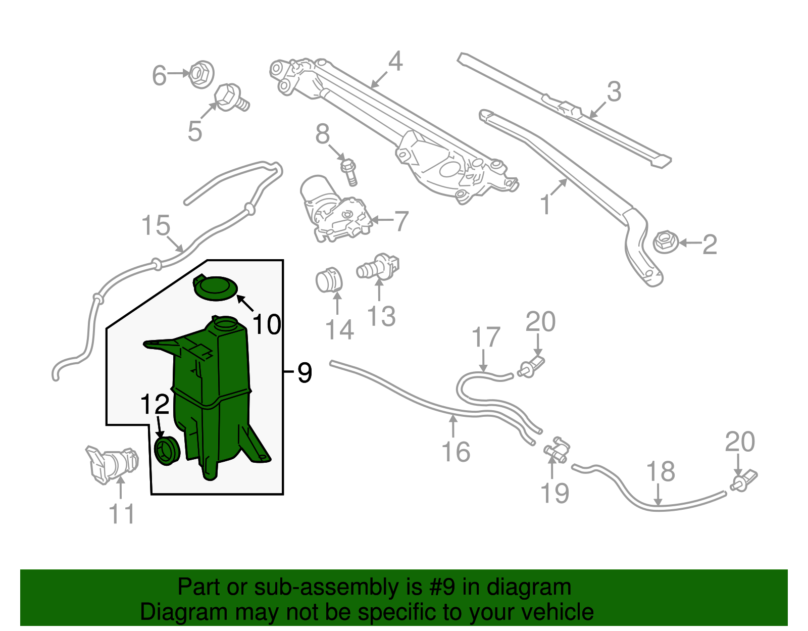 2007-2021 Toyota Tundra Washer Reservoir 85315-0C060 | OEM Parts Online