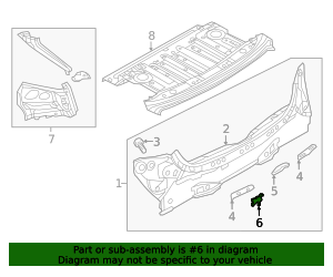 2016-2023 Mazda Rear Body Panel Bracket KD5370741 | TascaParts.com