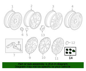 2015-2023 Ford Wheel Lock Kit ACPZ-1A043-D | Varsity Ford