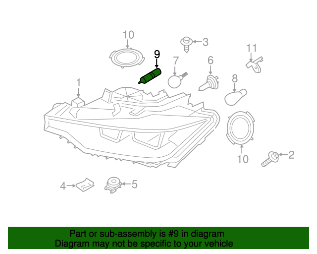 Genuine BMW 63-21-7-160-795 | Bulb - 12V 6W Halogen | FREE Shipping on ...
