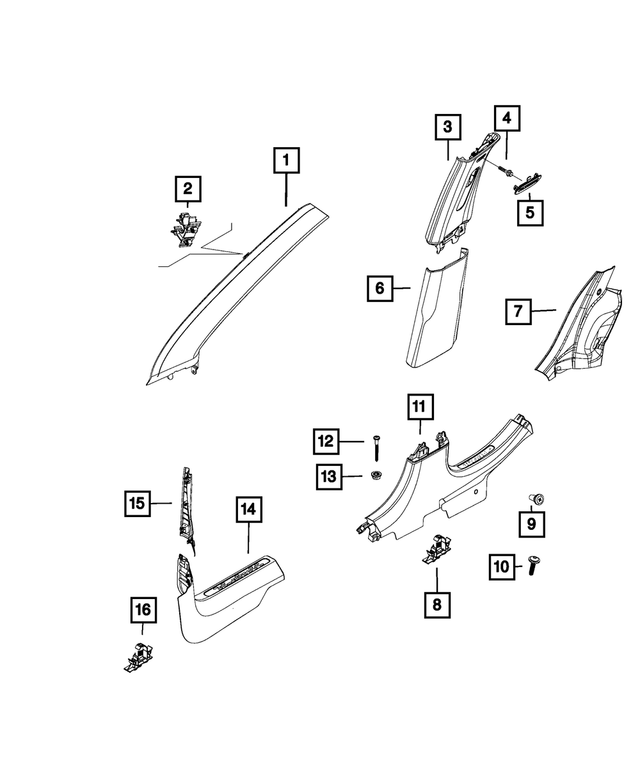 6VM59LXHAA - Sill Cover Molding, Left 2016-2022 Fiat 500X ...