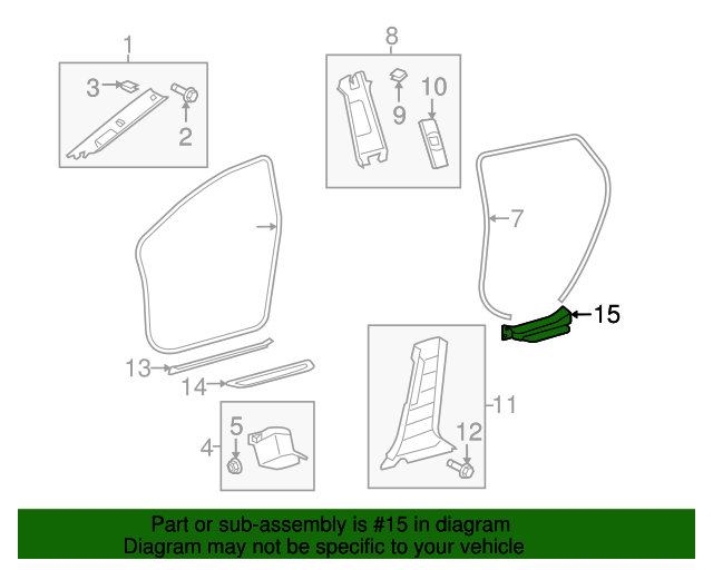 2009-2010 Pontiac Vibe Rear Sill Plate 19204196 | OEM Parts Online