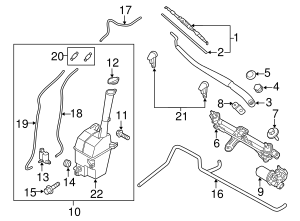 2013-2016 Hyundai Santa Fe Reservoir Assembly 98610-2W000 | OEM Parts ...