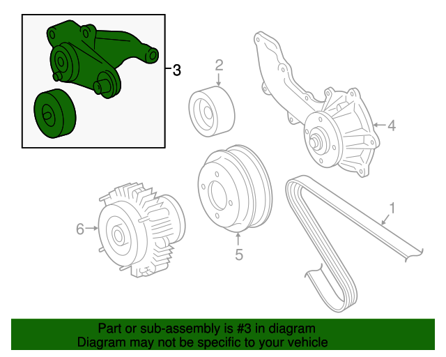 16620-75051 - Serpentine Tensioner - 2007-2023 Toyota | OEM Genuine ...