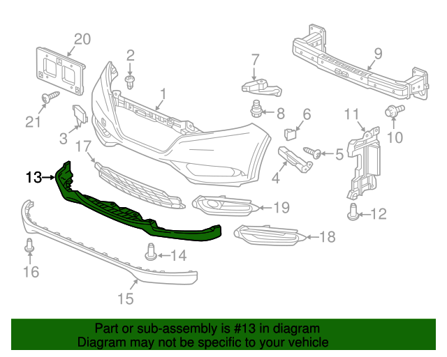 04712-T7W-A90 - Lower Cover 2016-2018 Honda HR-V | Honda Parts Online