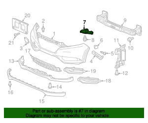 2019-2020 Honda HR-V Beam, R Front Bumper (Upper) 71140-T7A-J00 ...