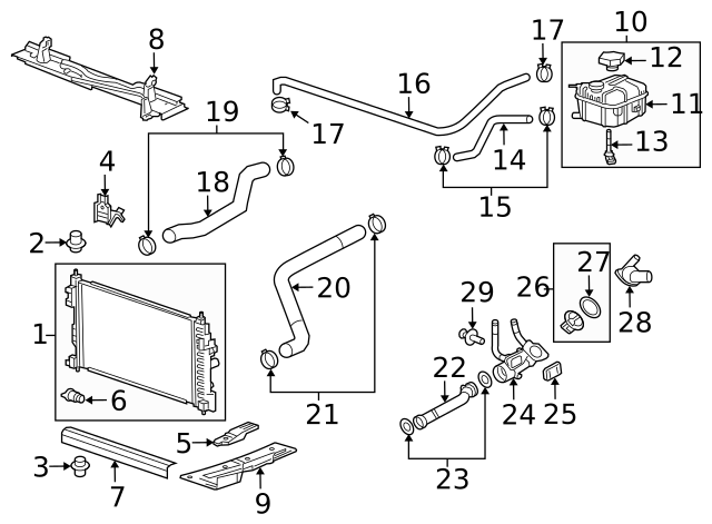 2011 Buick Regal Radiator Surge Tank 13220123 | TascaParts.com
