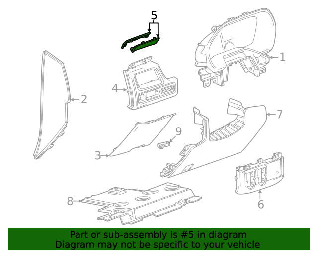 2021-2023 GM Applique 84699703 | GMPartsDirect.com