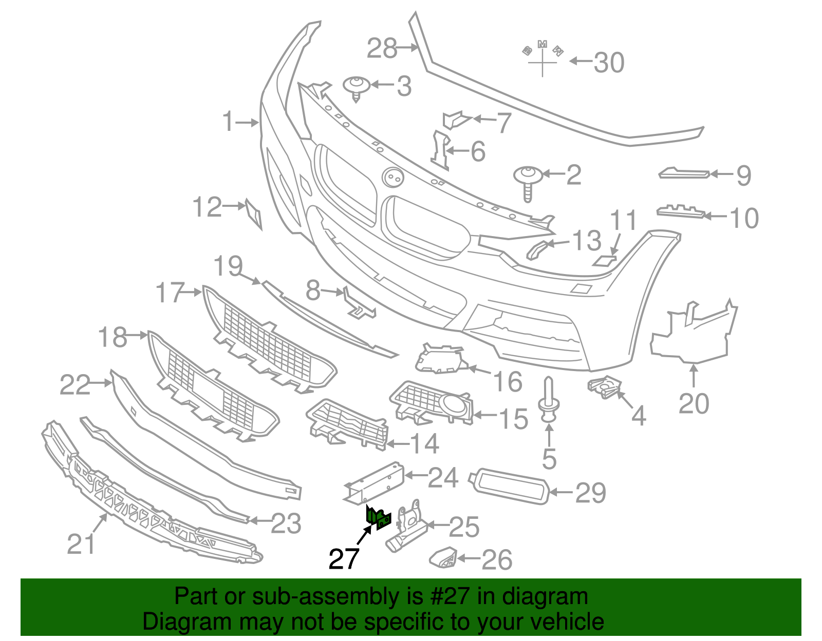 51647245796 - 2012-2021 BMW Outer Support (51-64-7-245-796) | BMW of ...