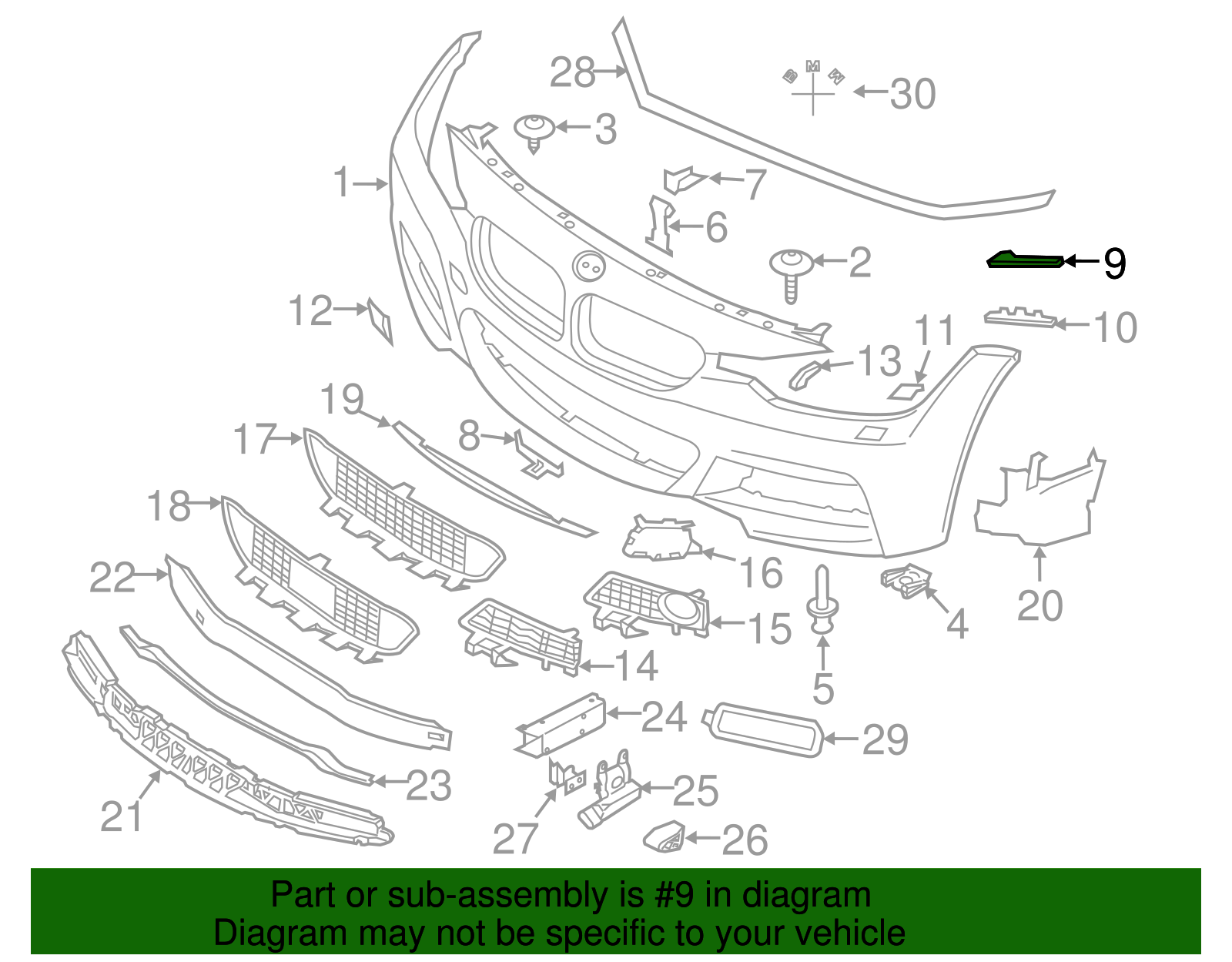 Genuine BMW 51-11-7-255-362 | Bumper Cover Side Bracket | FREE Shipping ...