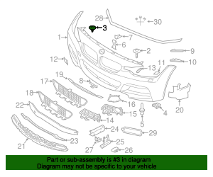 Genuine BMW 07-14-9-321-070 | Bumper Cover Screw | FREE Shipping on ...