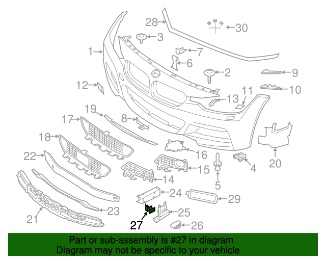 51647245796 - 2012-2021 BMW Outer Support (51-64-7-245-796) | BMW of ...