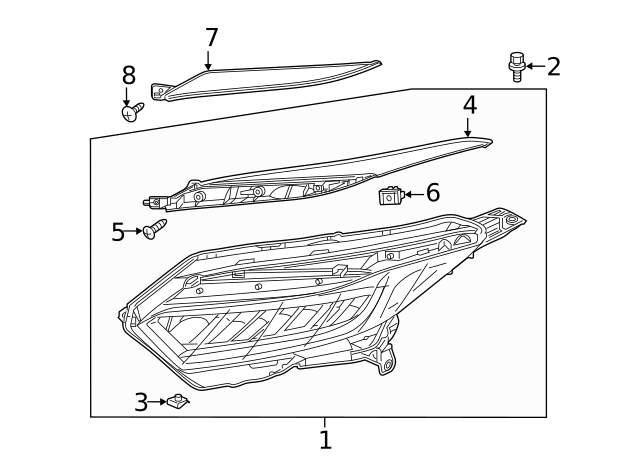33150-T7A-A51 - Headlight Assembly L - 2019 2020 Honda HR-V | Genuine ...