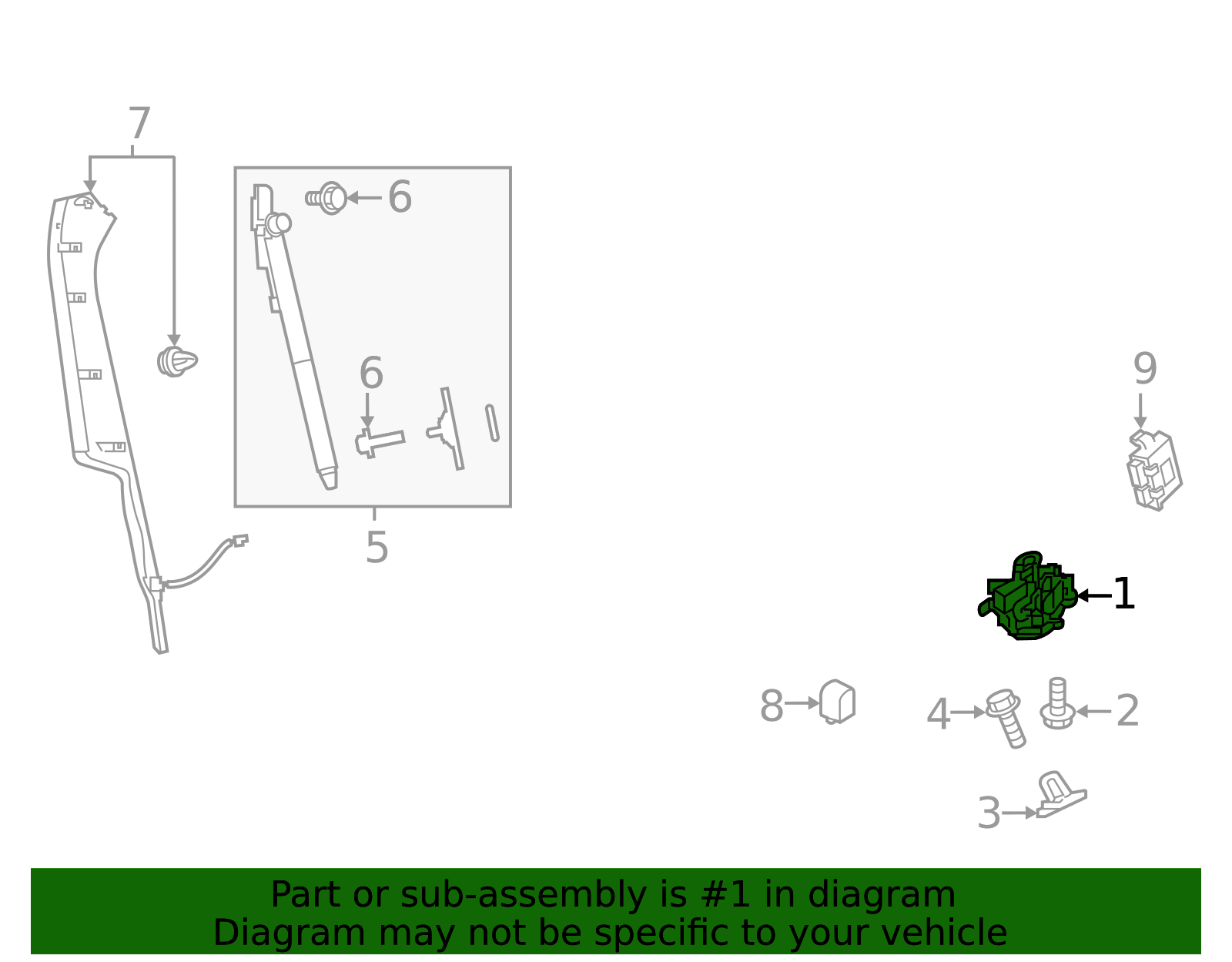 2019-2024 Subaru Forester Lock Actuator 63032SJ101 | Subaru Parts Store