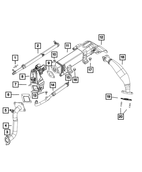 EGR Cooling System for 2019 Ram 3500 | My Mopar Parts