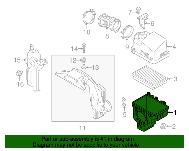 py1a133ay - Air Cleaner Body 2014-2024 Mazda | AutoNation Parts