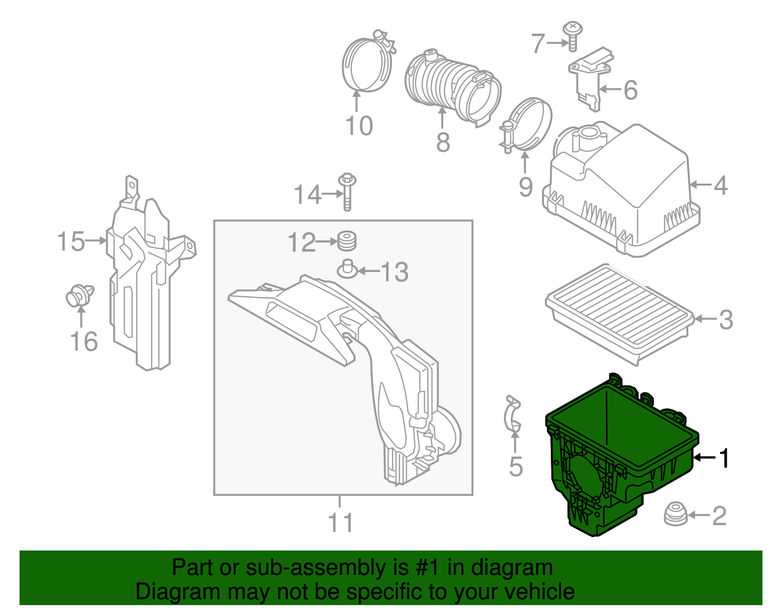2014-2024 Mazda | Air Cleaner Body | PY1A-13-3AY | Mazda Online Parts