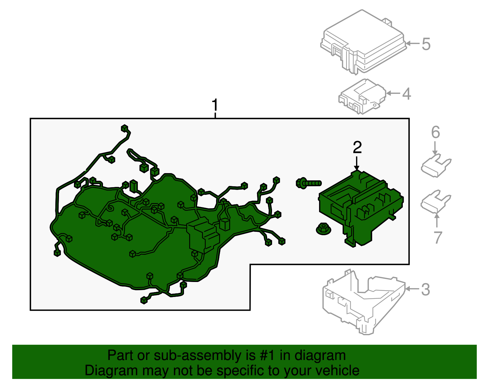 91250-D3180 - Engine Harness - 2019 2020 Hyundai Tucson | Joseph ...