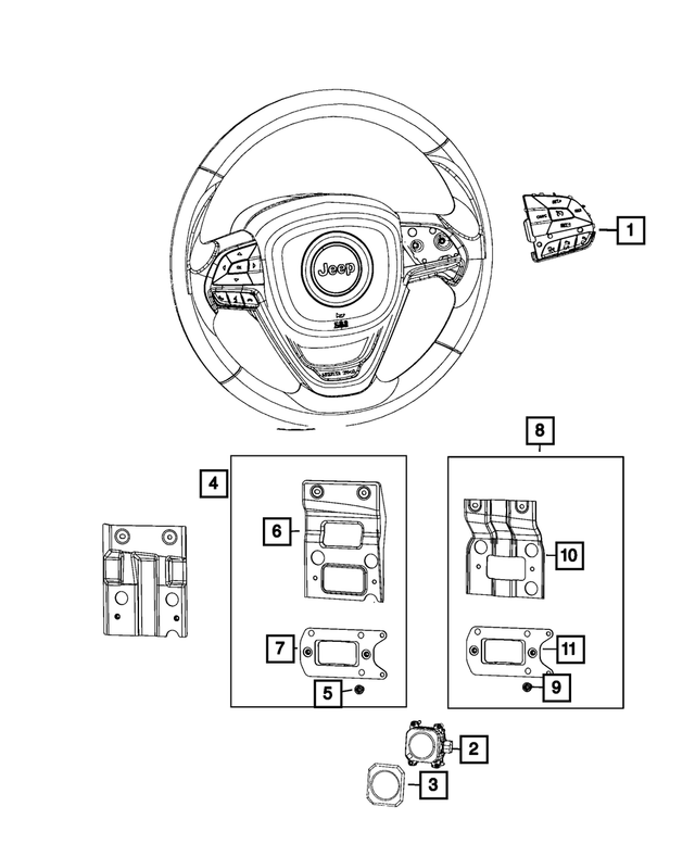 2016-2018 Jeep Cherokee Adaptive Speed Control Module Sensor 68265771AD ...