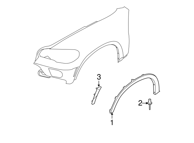 51778037292 - 2007-2013 BMW X5 Wheel Flare (51-77-8-037-292) | BMW of ...
