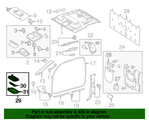 2021-2023 Toyota Tacoma Dome Lamp Assembly 81240-12100-C1 | Toyota San ...