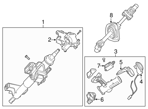 Steering Column Assembly for 2012 Chevrolet Captiva Sport ...