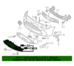 2016-2020 Toyota Bumper Splash Shield (Front, Lower) 52129-WB001 ...