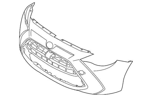OEM 2016-2020 Toyota Cover Front Bumper 52119-WB005 | LaGrange Toyota Parts