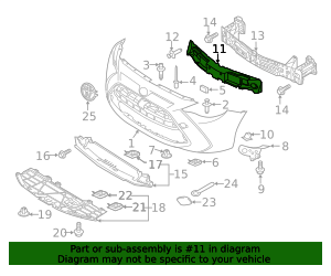 2016-2020 Toyota Bumper Impact Absorber 52611-WB002 | AutoNationParts.com