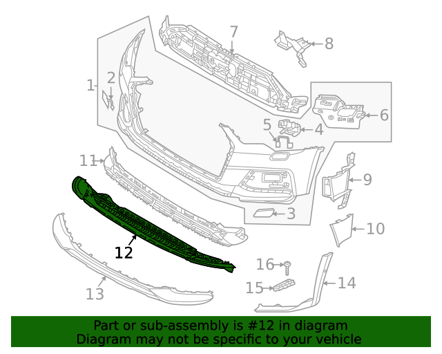 4K0-807-611-B - Lower Plate 2020-2023 Audi A6 allroad | Audi OEM Parts