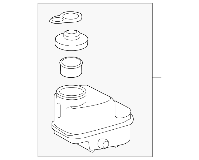 2005-2023 Toyota Master Cylinder Reservoir 47220-04060 | Toyota Parts ...