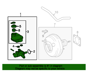 47201-04170 - Brake Master Cylinder 2009-2023 Toyota Tacoma ...