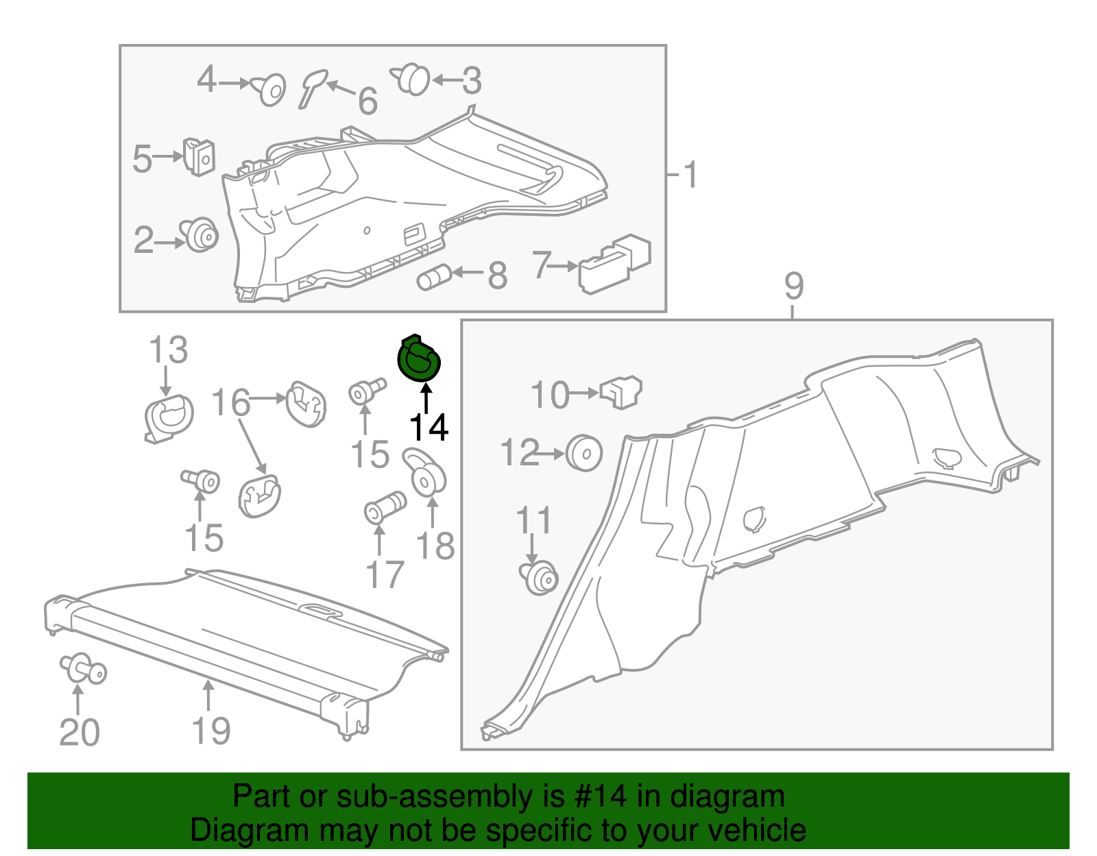 22853834 - F Loop 2010-2016 Cadillac SRX | Gateway Buick GMC Parts