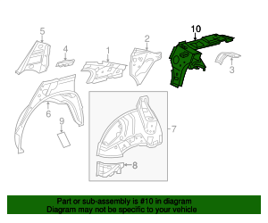 2016-2020 Lexus Quarter Panel Extension 64201-30270 | AutoNationParts.com