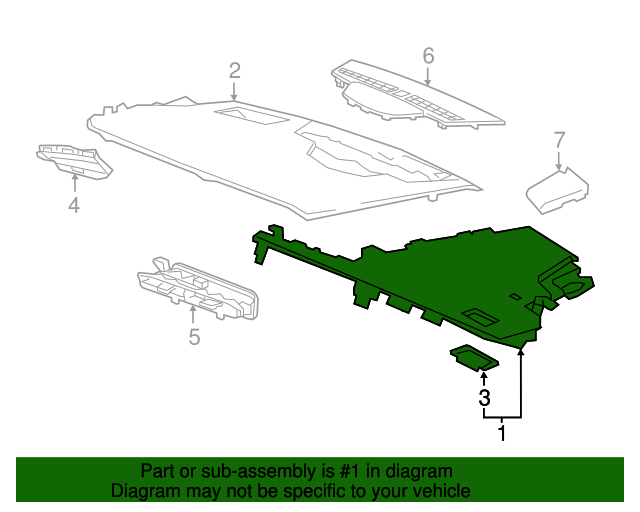 2020-2022 Cadillac Dark Titanium Instrument Panel Instrument Cluster ...