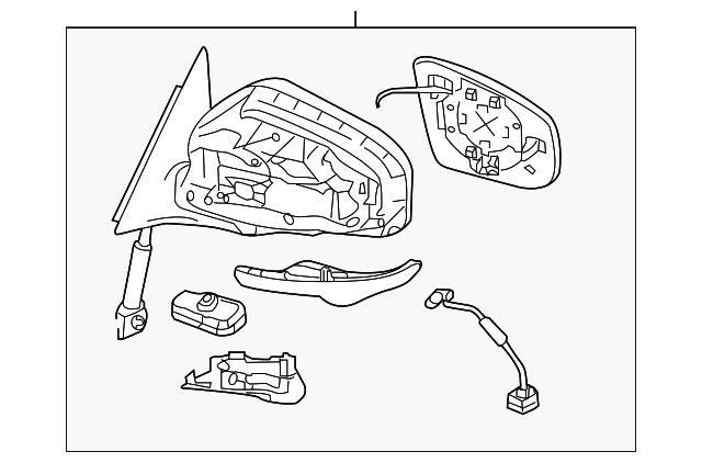 96301-3EV0B (963013ev0b) - 2014-2017 Infiniti QX70 Mirror Assembly ...