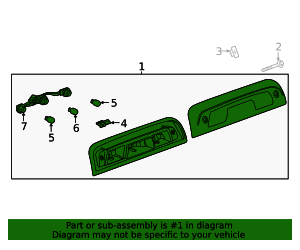 85623474 - High Mount Lamp 2019-2025 GM | Malouf Parts Xperts