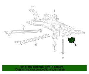 2016-2023 Toyota Suspension Cross-Member Plate 51228-02050 | Toyota ...