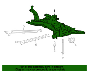 Genuine Toyota Cross-Member part# 51201-47072 for 2016-2025 Toyota ...