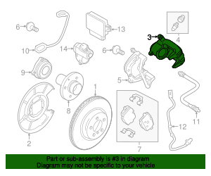 34216793041 - 2011-2016 BMW Caliper (34-21-6-793-041) | BMW of South ...