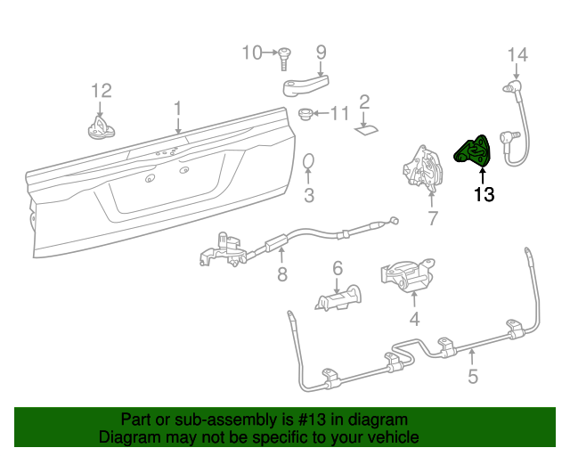 2009-2021 Toyota Land Cruiser Striker 69450-60040 | Toyota Parts Center