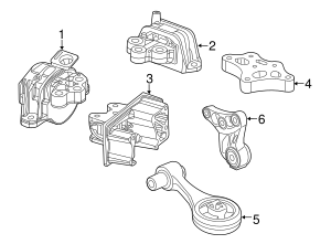 2015-2018 Mopar Rear Mount Bracket 68257232AA | Mopar Parts Canada