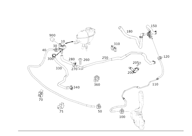 212-830-23-00 - Hose Line 2012-2018 Mercedes-Benz | Mercedes-Benz USA Parts
