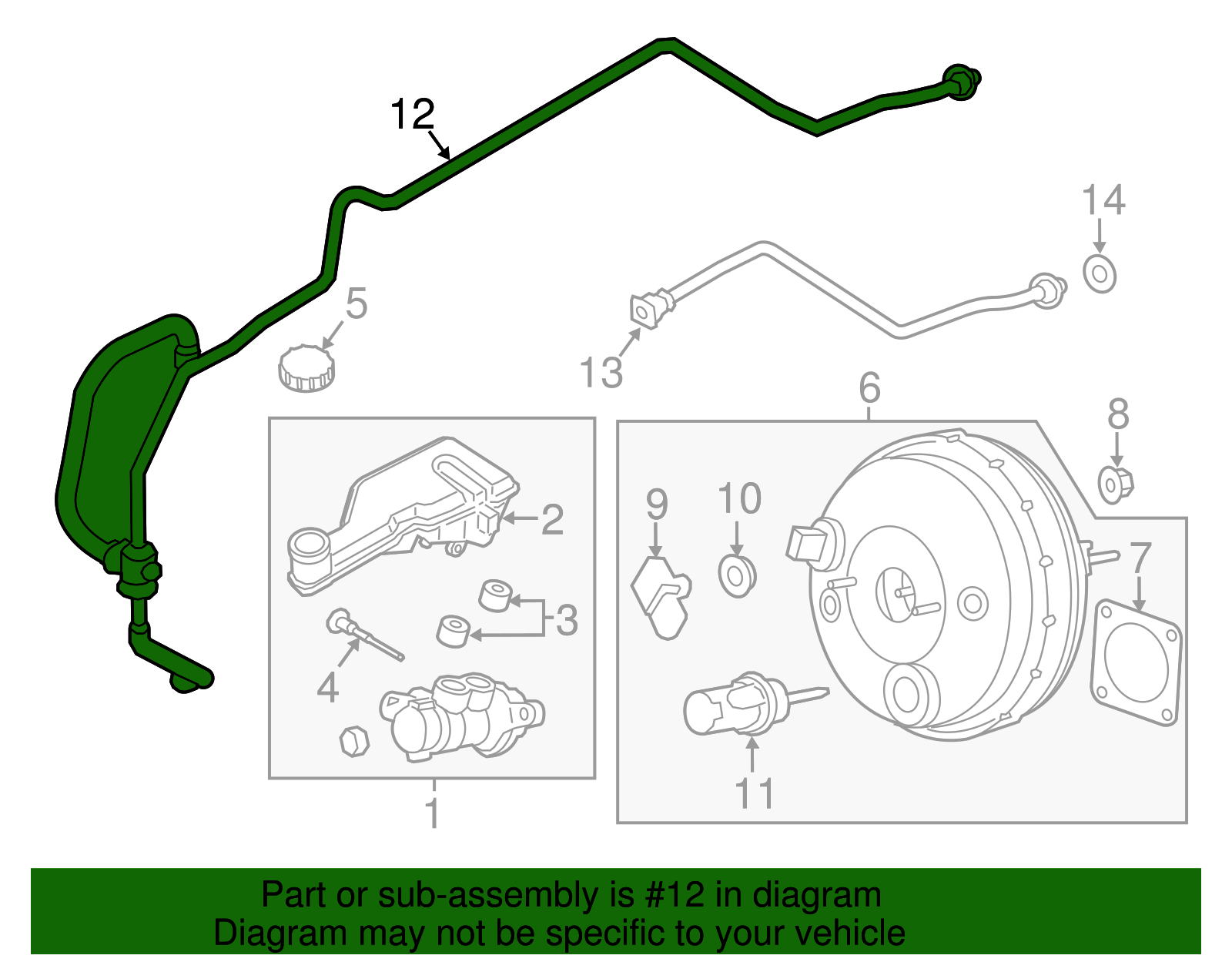 2013-2020 Ford Vacuum Tube DG9Z-9C490-H | TascaParts.com