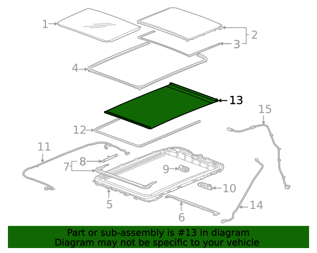 2021-2022 Cadillac Sunshade 84854216 | GMPartsDirect.com