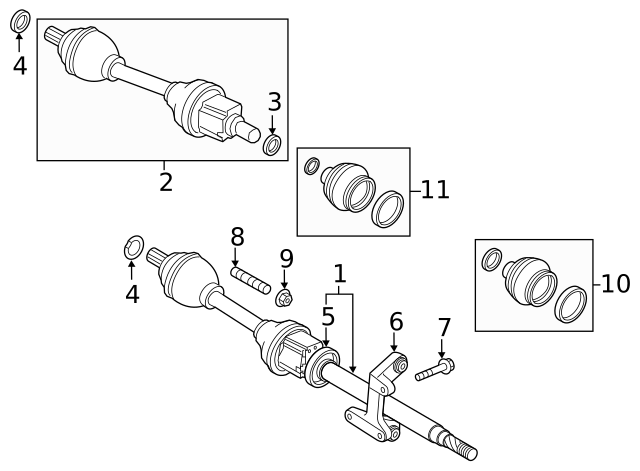 2019-2022 Volvo XC40 Axle Assembly 36012943 | GetOEMParts.com