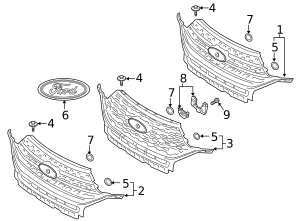 2020 Ford Explorer Grille LB5Z-8200-CD | TascaParts.com