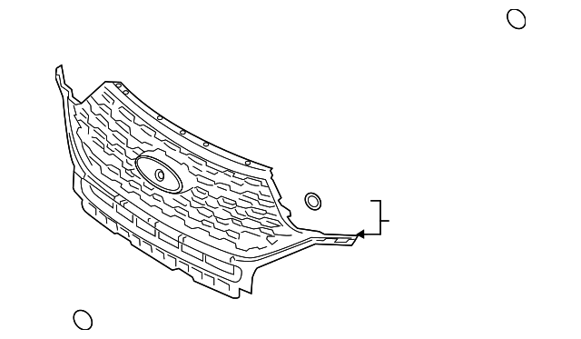 2020 Ford Explorer Grille LB5Z-8200-GC | TascaParts.com